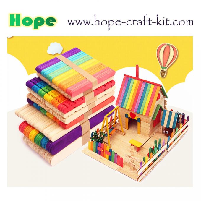 Natural color multi-colored wooden craft popsile sticks Tongue ... Natural color multi-colored wooden craft popsile sticks Tongue ...